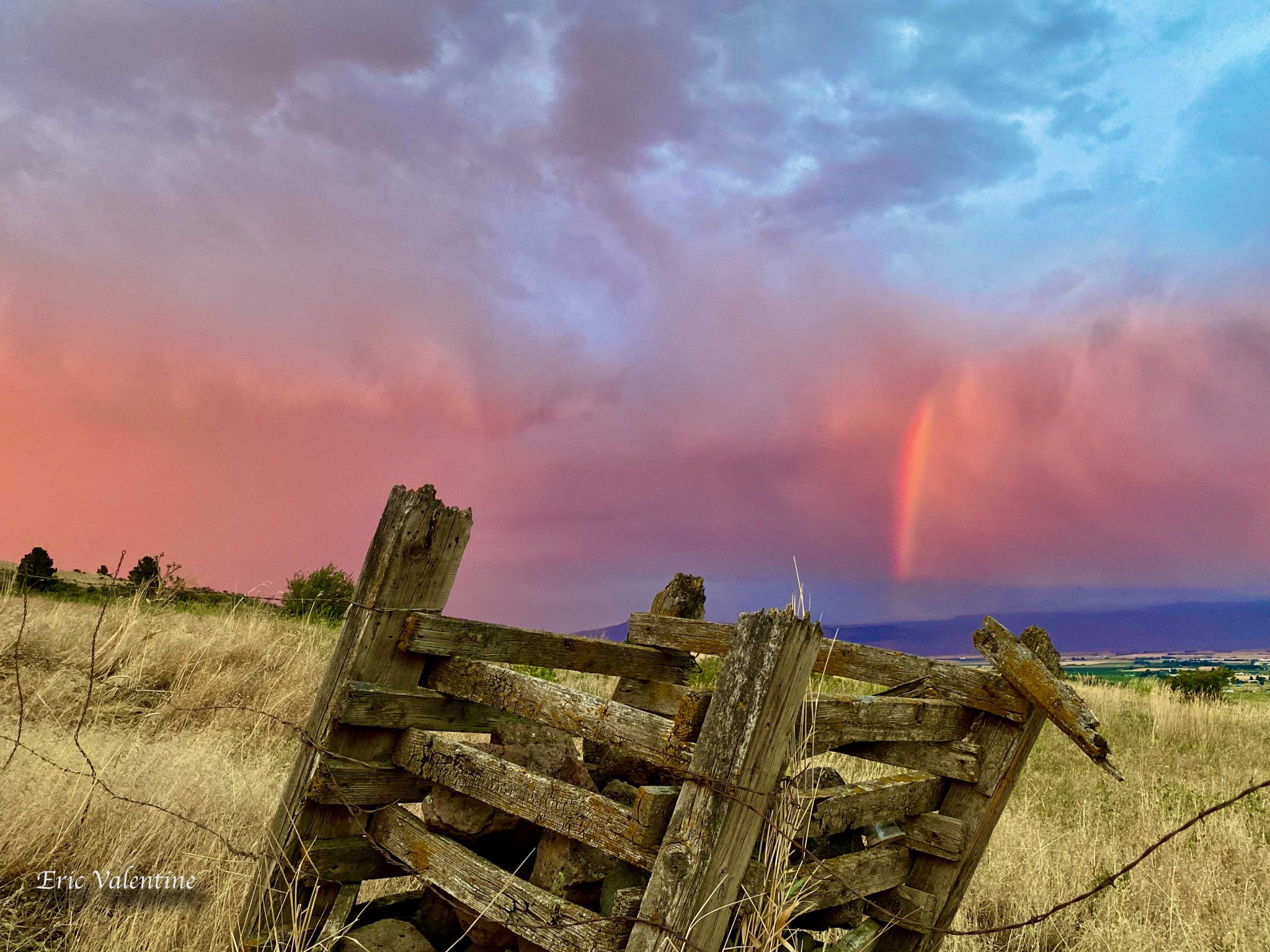 Grande Ronde Valley, sunset rainbow – Praise Photography